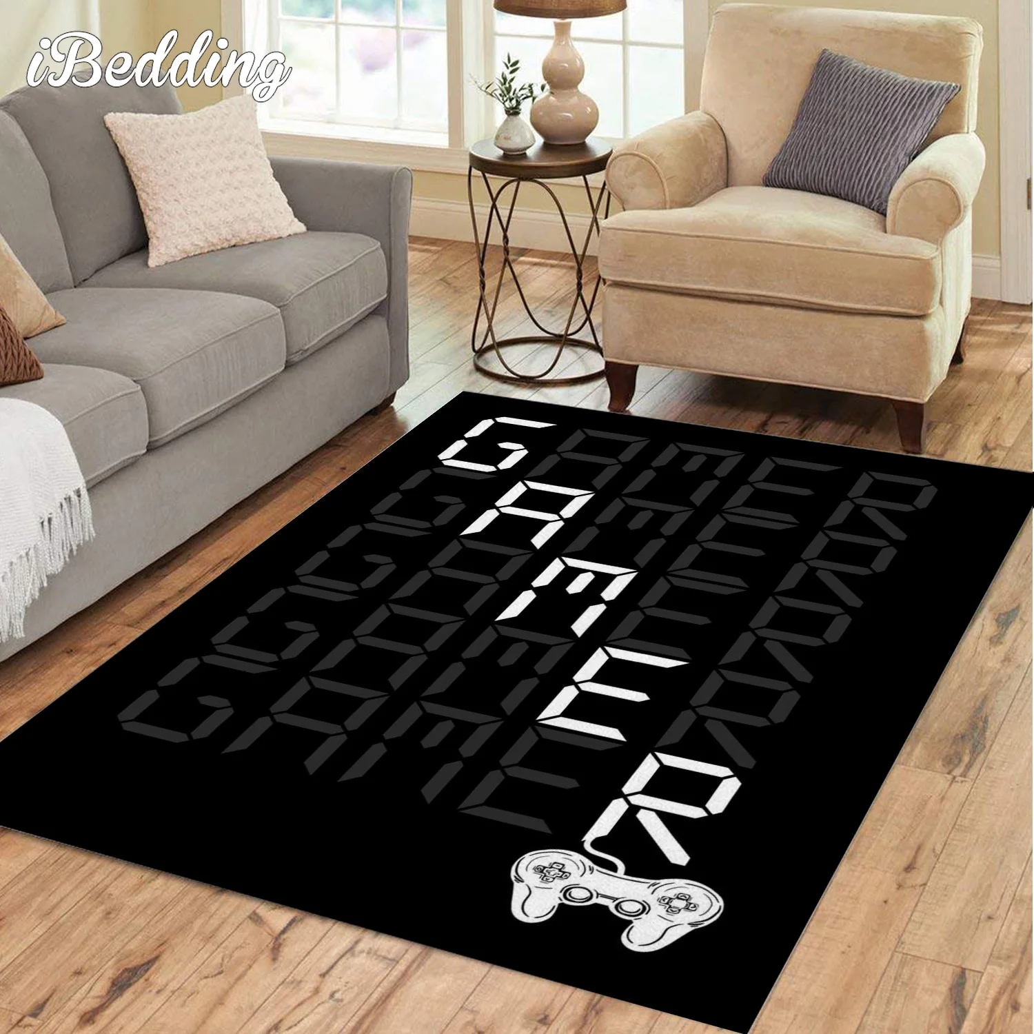 Playstation Gamer Carpet Kids Boys Bedroom Rug 3d Floor Mat Cartoon ...