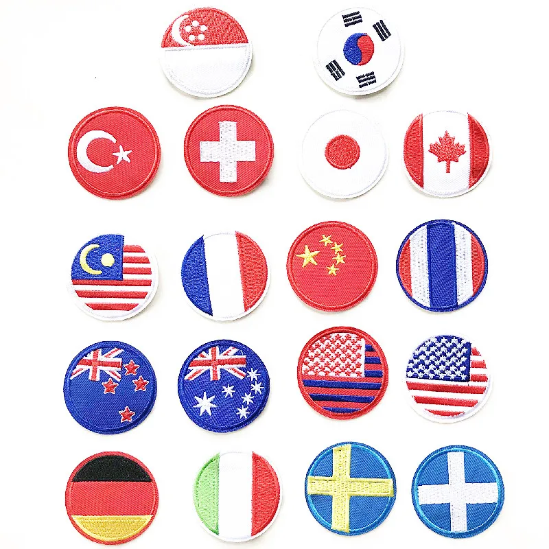 National-flags-patches-World-Flags-National-Emblem-Stripe-Patch-Armor ...