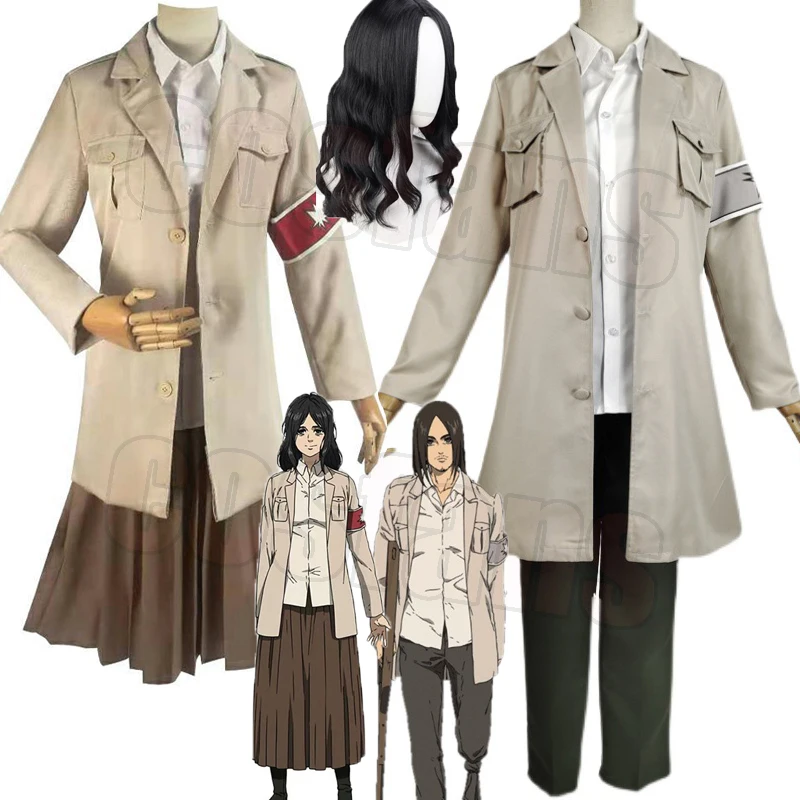 Anime Attack on Titan Eldian Warrior Unit Pieck Cosplay Costume Eldian ...