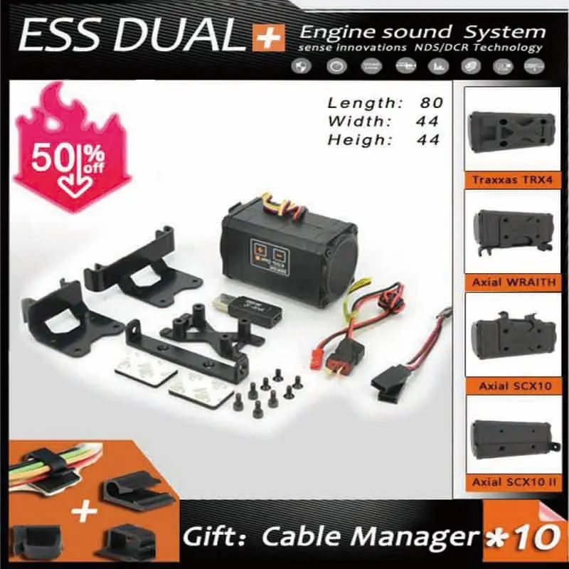 Super price RC Car ESS ONE RC SENSE DUAL+ ENGINE SOUND SYSTEM Real Engine Sound Simulator for ...