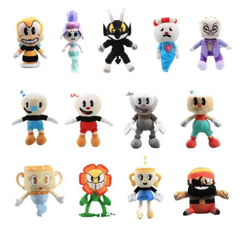 25 30cm Game Cuphead Chalice Plush Toy Mugman Plush Toys|Movies & TV ...