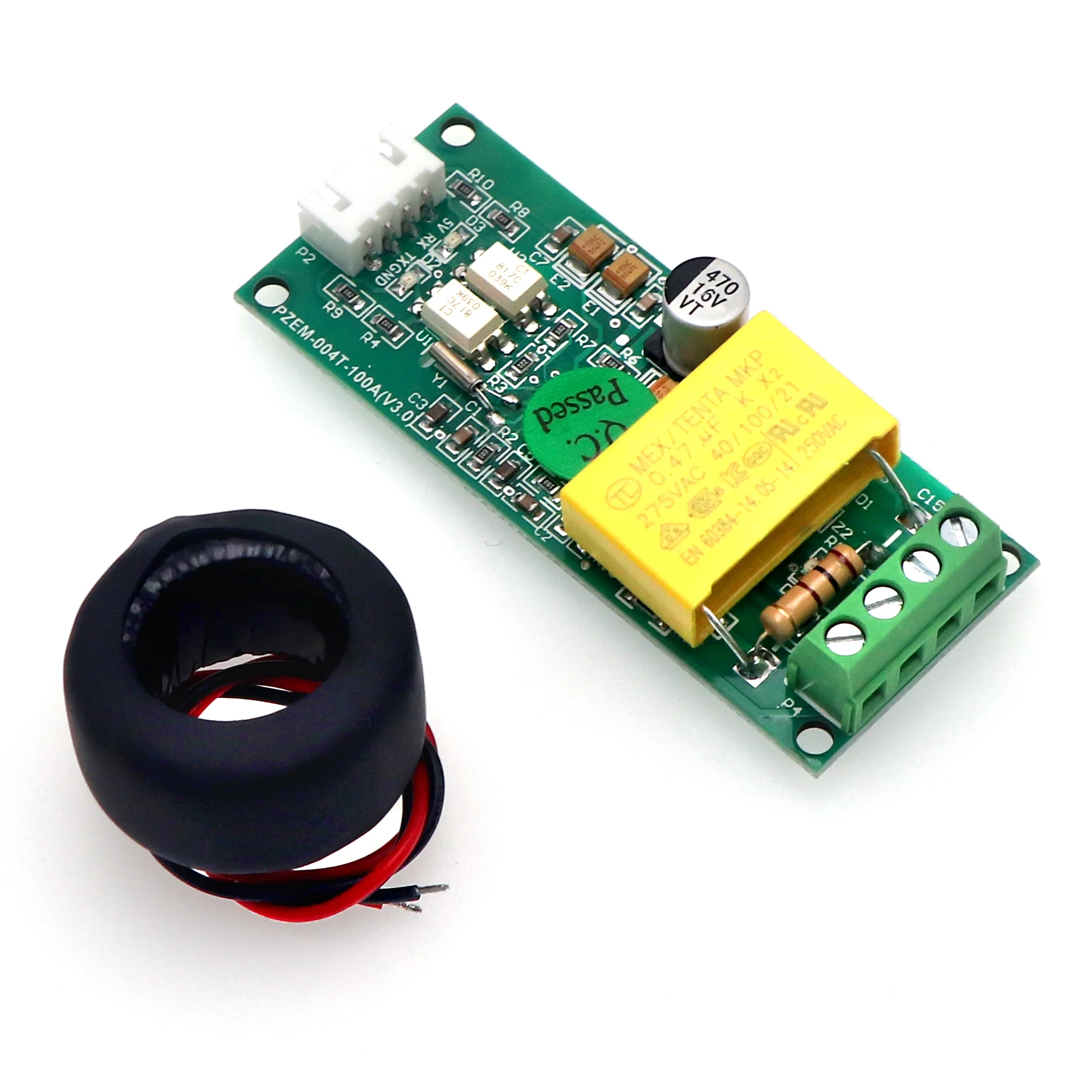 PZEM-004T New Version TTL Power Energy Watt Meter AC 220V 100A ...