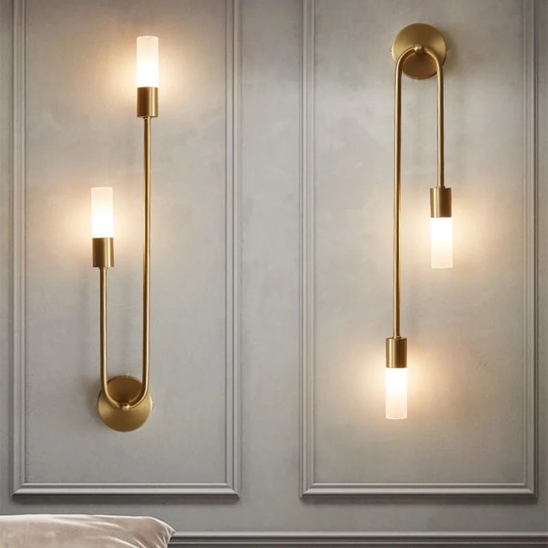 Lámpara LED moderna De Pared para decoración De interiores, candelabro ...