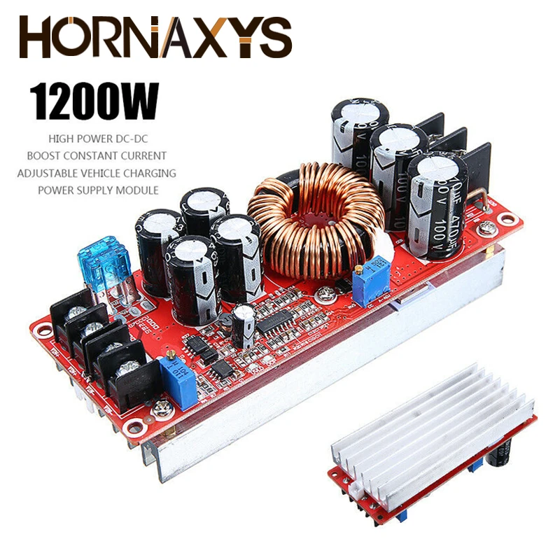1200W 20A DC Converter Boost Step up Power Supply Module IN 8 60V OUT ...