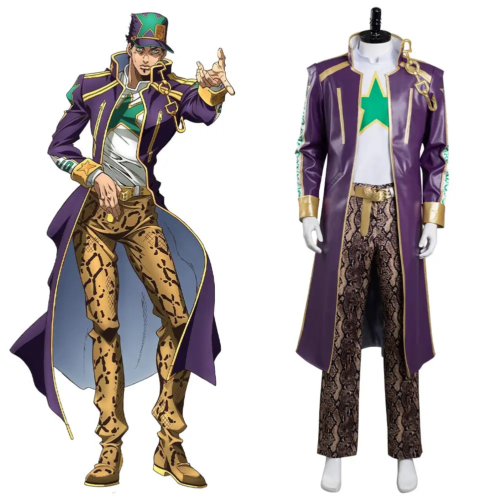 JoJo Bizarre Adventure Stone Ocean Kujo Jotaro Cosplay Costume Full Set ...
