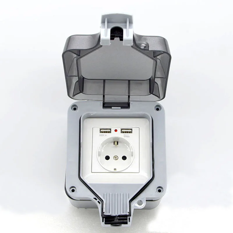 Tomada-de-parede-usb-imperme-vel-plugue-novo-para-tomada-externa-na-no ...