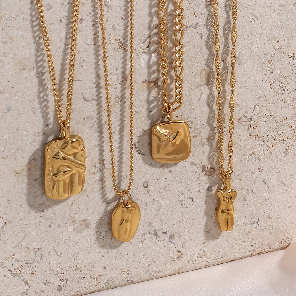 2021 disegni caldi creativi collana con ciondolo placcato in oro 18 ...