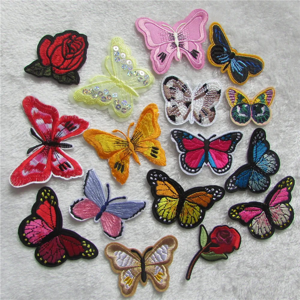 Embroidery Butterfly Patches | Sewing Butterfly Embroidery ...