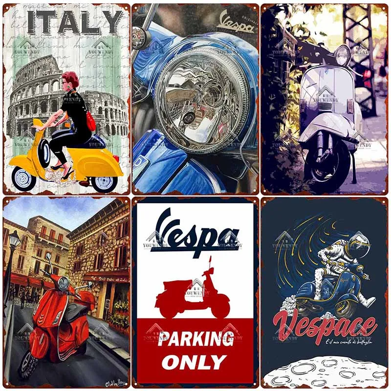 Vintage Vespa Poster