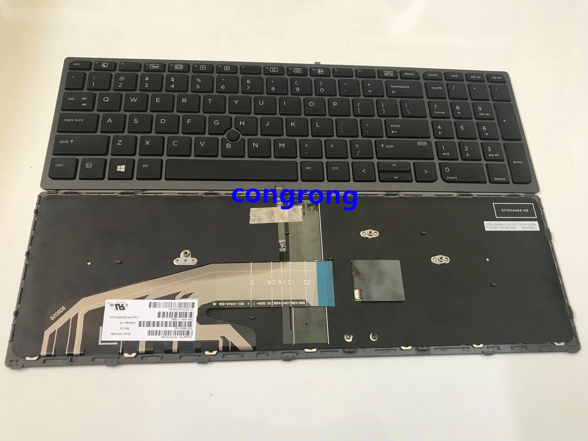 Black US Backlight keyboard for HP ZBOOK 15 G3 17 G3 Laptop English ...