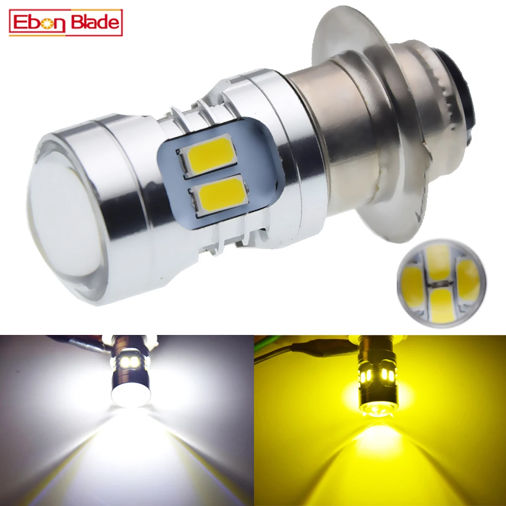 1Pcs-P15D-H6M-Motorcycle-LED-Headlight-12SMD-Dual-Beam-Bulb-Motorbike ...