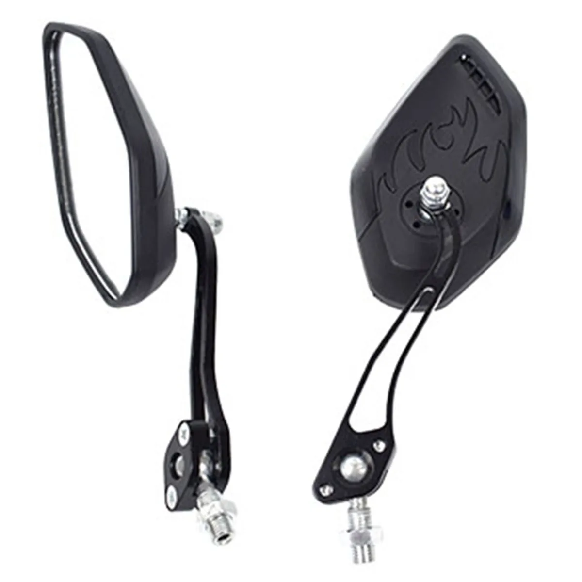 1pair Motorcycle Rearview Mirrors 360° Rotation Motorbike Side Mirrors ...