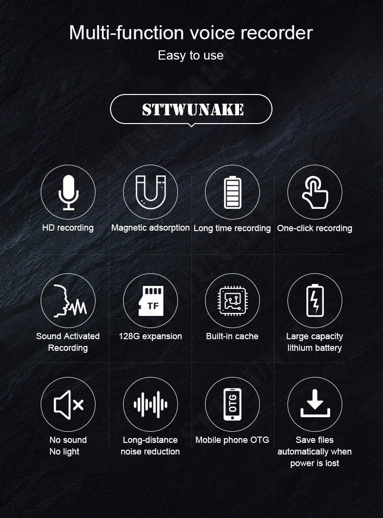 500-Hour Mini Voice Activated Recorder - Real Spy Gadgets for Sale