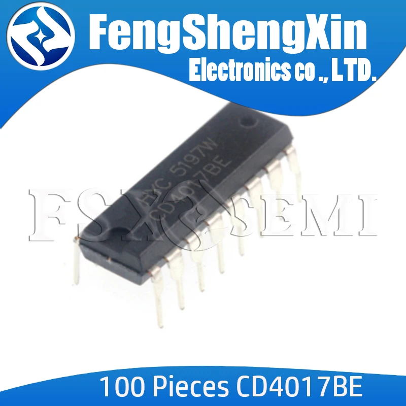 30pcs CD4017 4017 CD4017BE 4000 CMOS Decade / Divider Decade Counter ...