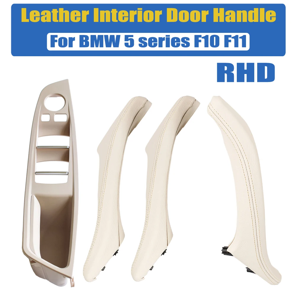 Leather-RHD-Right-Hand-Drive-Car-Interior-Inner-Door-Handle-Panel-Pull ...