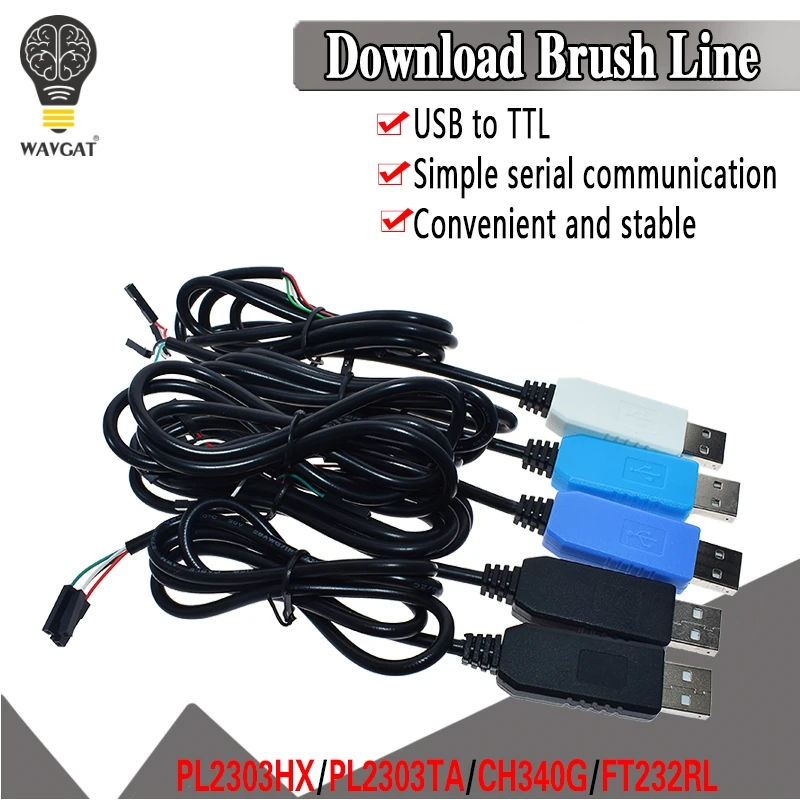 Pl2303 Usb Para Uart Ttl Módulo De Cabo Ft232rl Pl2303hx Transferência Usb Para Ttl Rs232 Porta ...