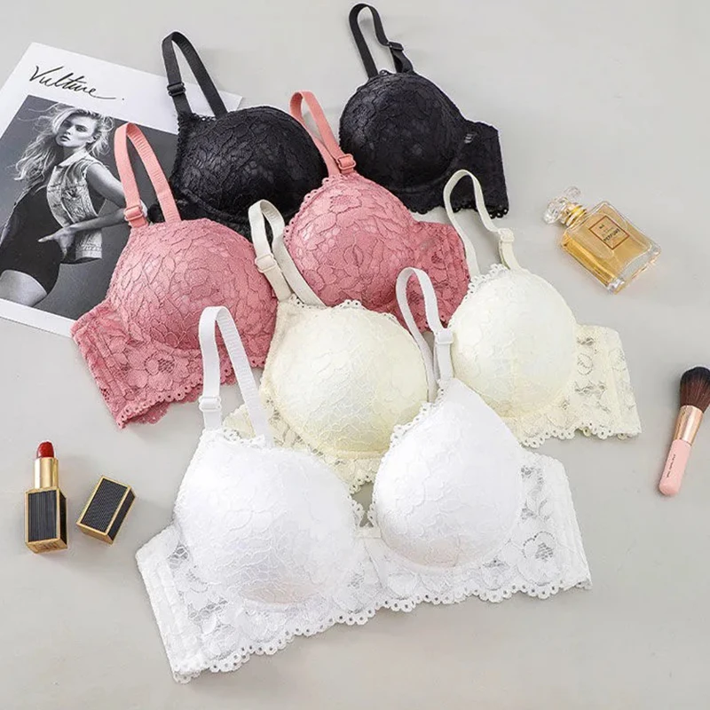 Sutien-feminino-push-up-bra-lingerie-sexy-lingerie-sem-fio-ajust-vel ...