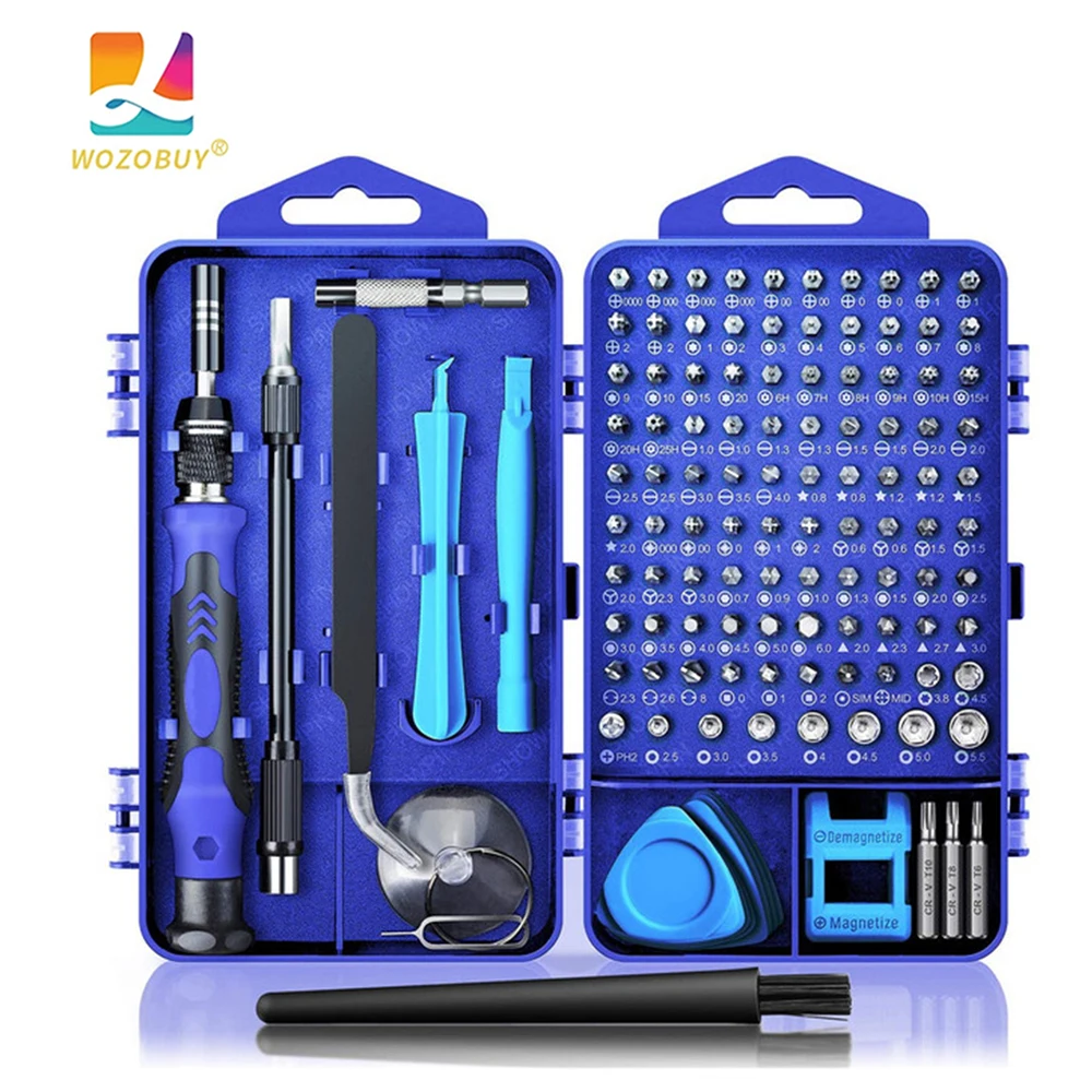 WOZOBUY 115/122/138 in1 Precision Screwdriver Set Magnetic - Professional Screw driver Tools Set ...