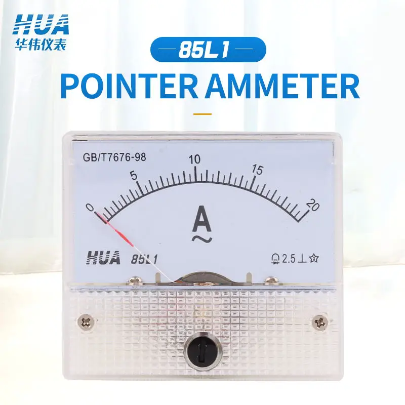 LL AC 20A Analog Ammeter Panel Pointer AMP Current Meter Gauge 85L1 ...