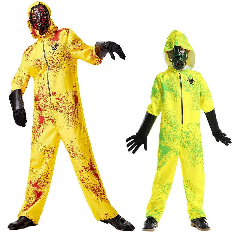 Umorden Unisex Adult Kids Virologist Infected Zombie Costume Cosplay ...