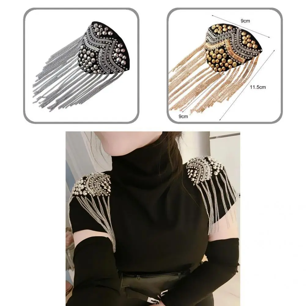 Shoulder Brooch Shiny Men Women Rhinestones Lightweight Wear resistant ...