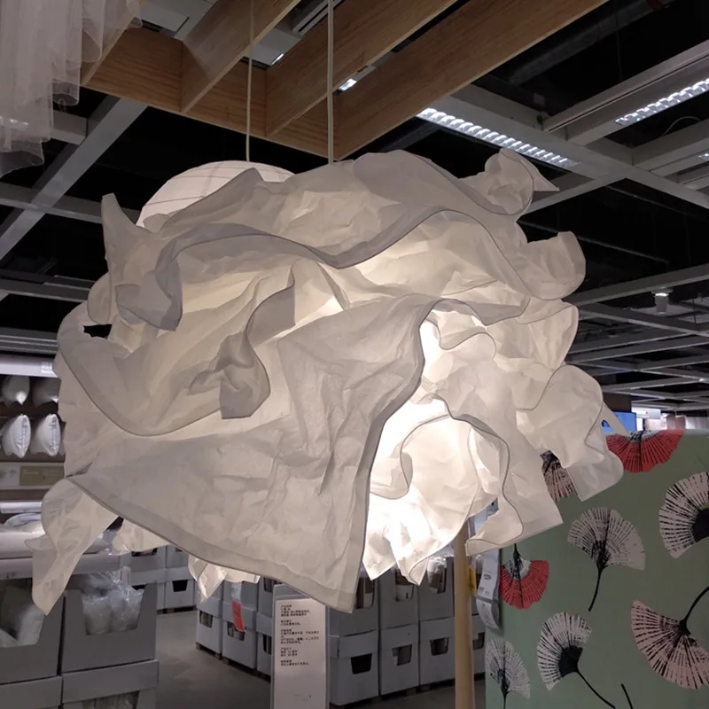 DIY-Paper-Ceiling-Light-with-18w-Bulb-Modern-Paper-Chandelier-Led ...