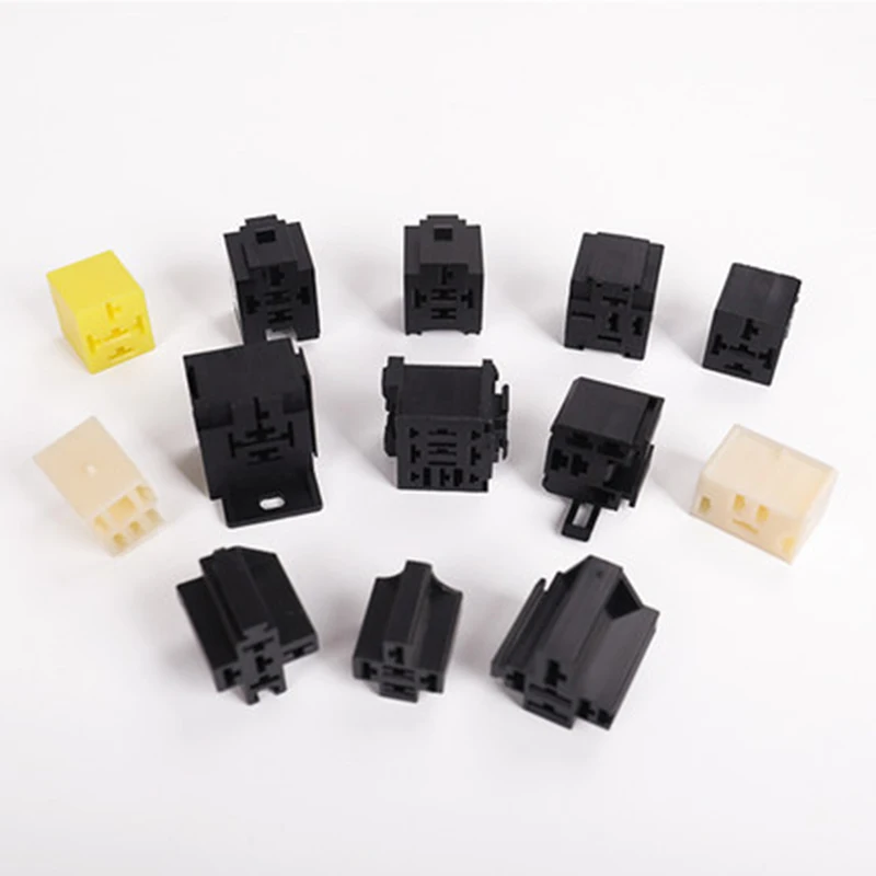 1 Set 5 6 9 Pin Way Automotive Relay Plug Wire Harness Connector 6.3MM ...