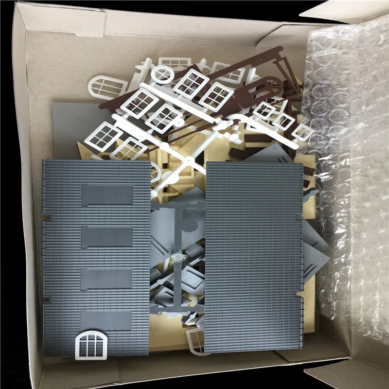 Abs Assemble New HO Scale 1:87 Train Town Hotel Architectural Model ...