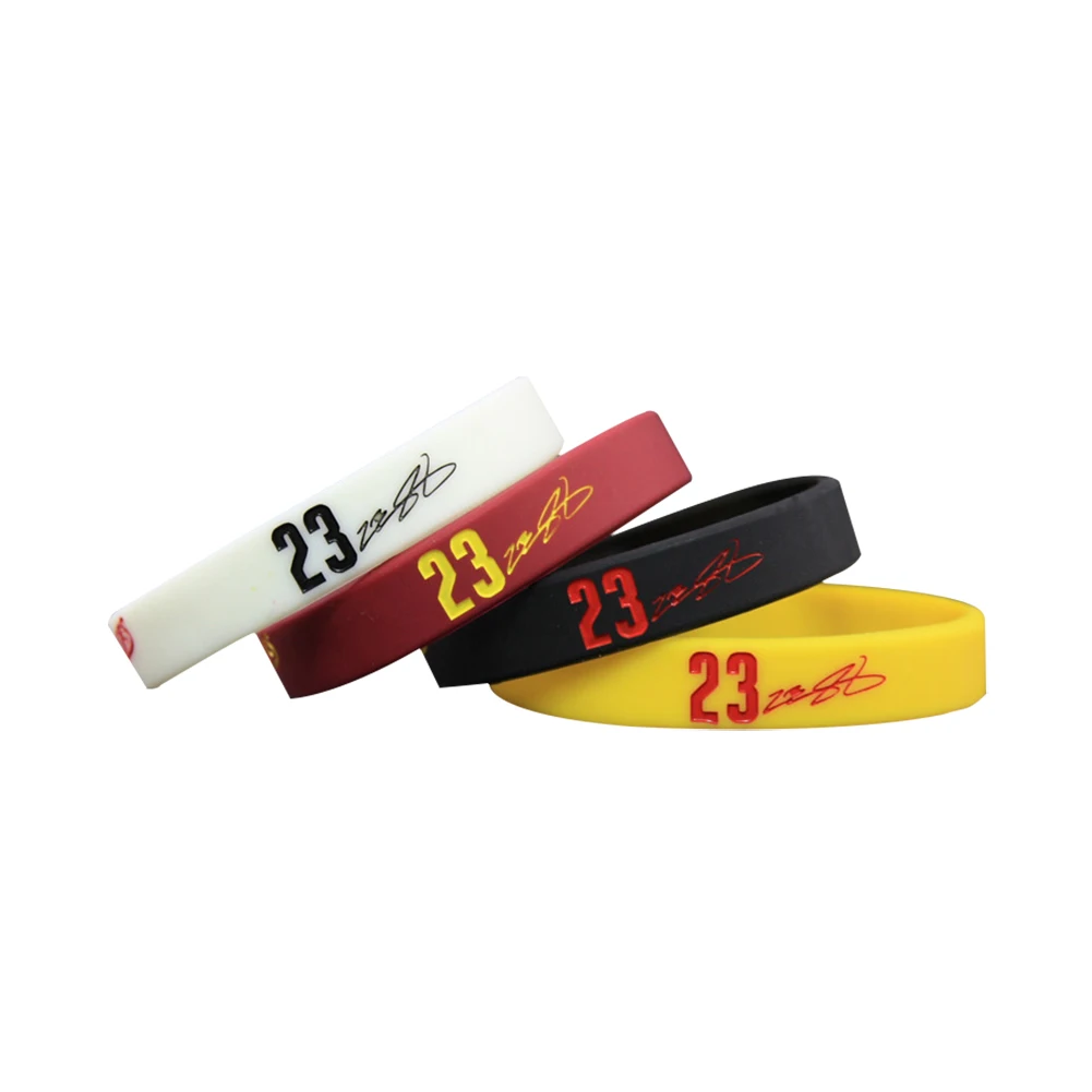 Lebron James And Curry Fans Silicone Bracelets Basketball Sport Wrist ...