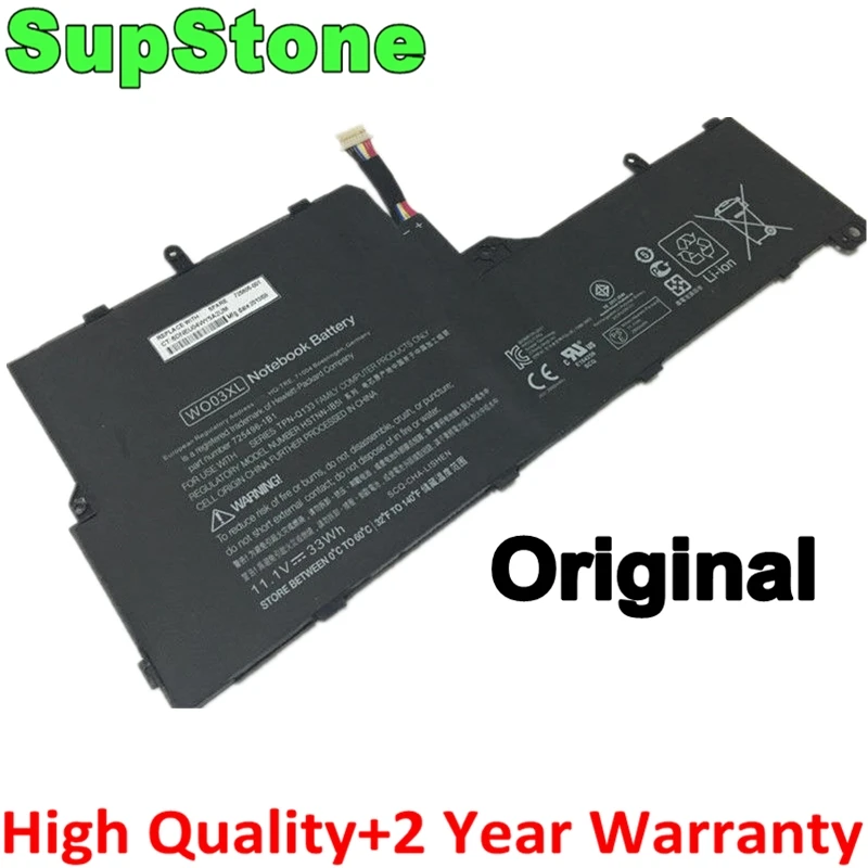 SupStone New Genuine WO03XL 725606-001 725496-1 TPN-Q133 IB5I DB5I ...