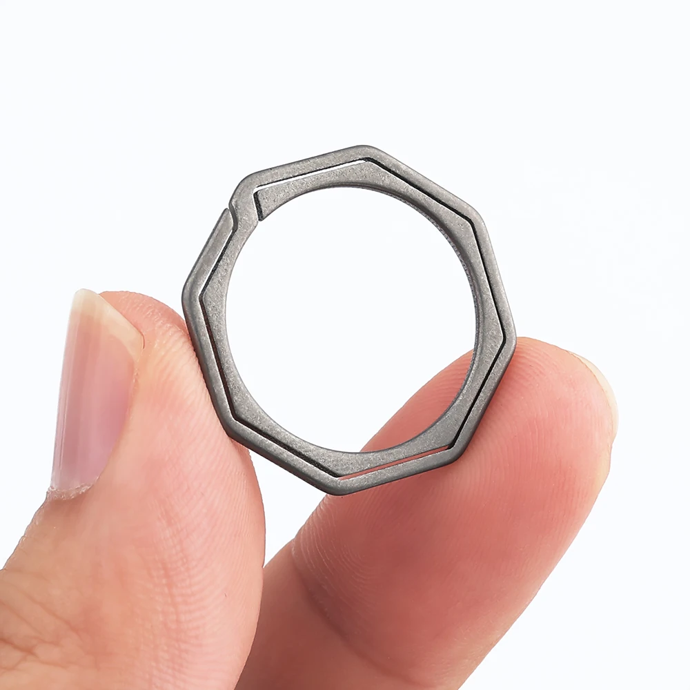 Key Chain Ring Titanium | Key Chain Real Titanium | Titanium Ring ...