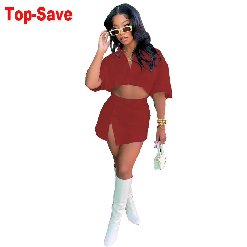 Mini Jupe En Coton Et Lin Pour Femmes, Ensemble Deux Pièces Décontracté, Chemise À Manches ...