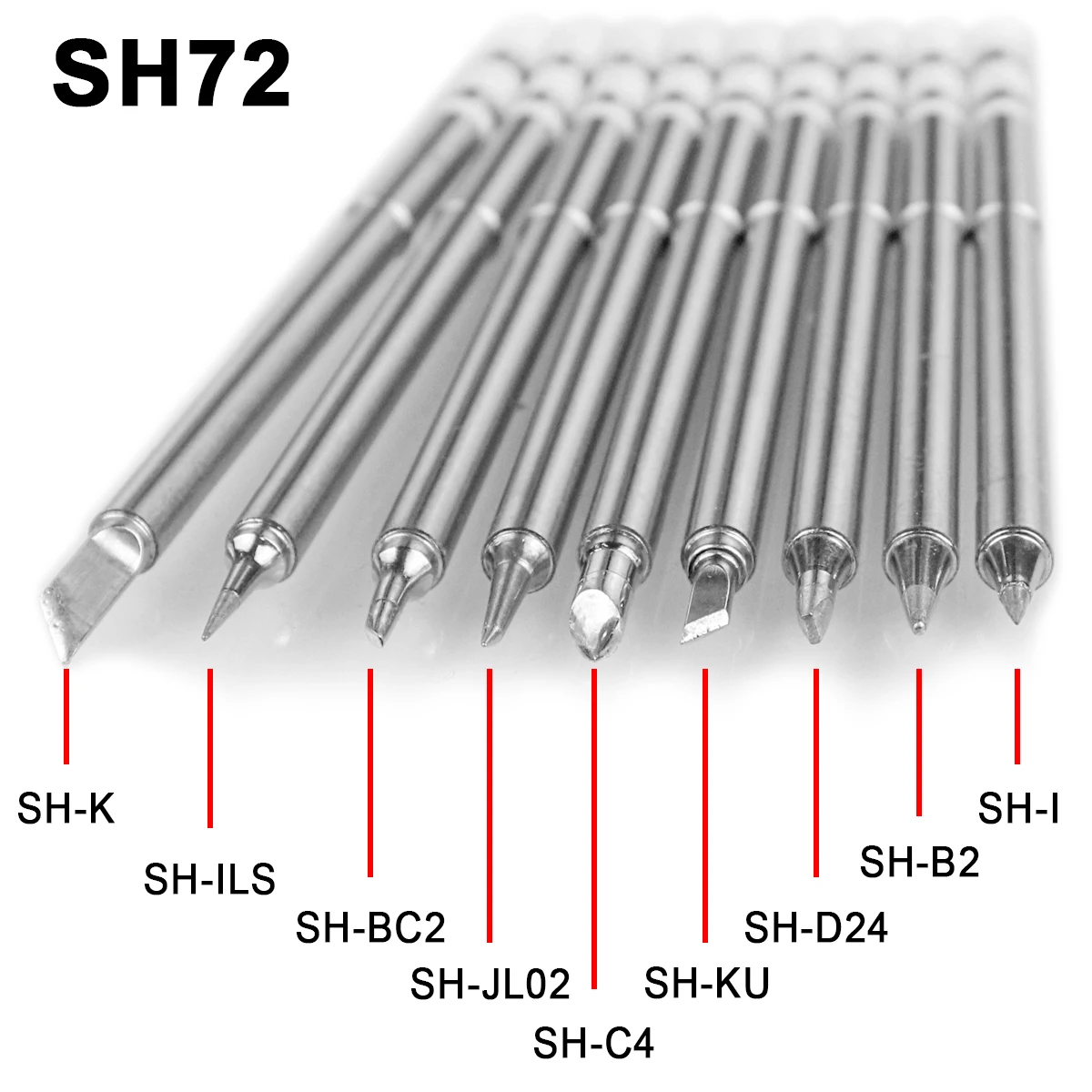Puntas de soldador SH72, repuesto de calentador, cabezal de soldadura SH BC2 B2 C4 D24 K I ILS ...