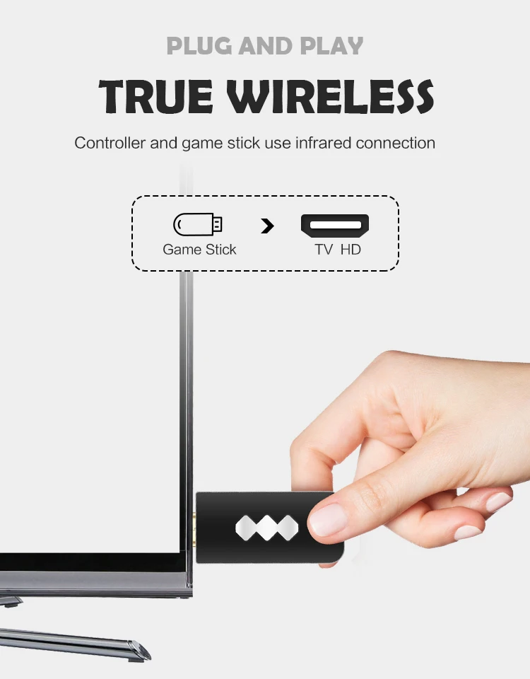 Y2-HD - Console vidéo TV Portable sans fil avec port USB Y2-HD, 621 ...