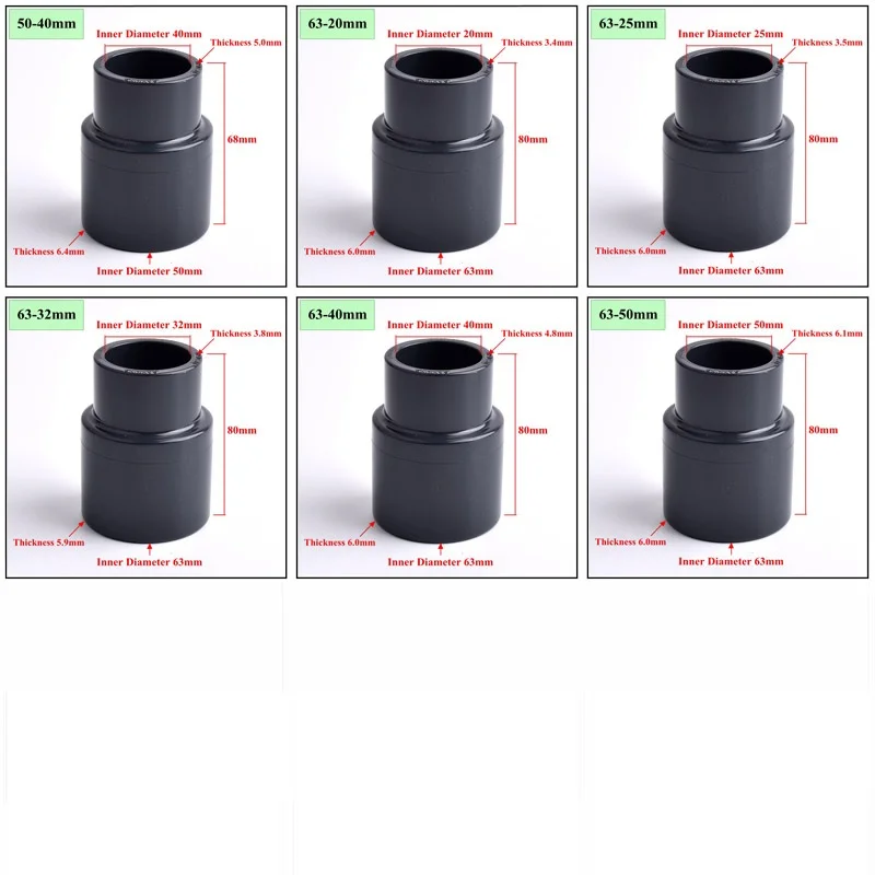 Tuyau d'arrosage,Connecteur de réduction de tuyau en pvc,diamètre ...