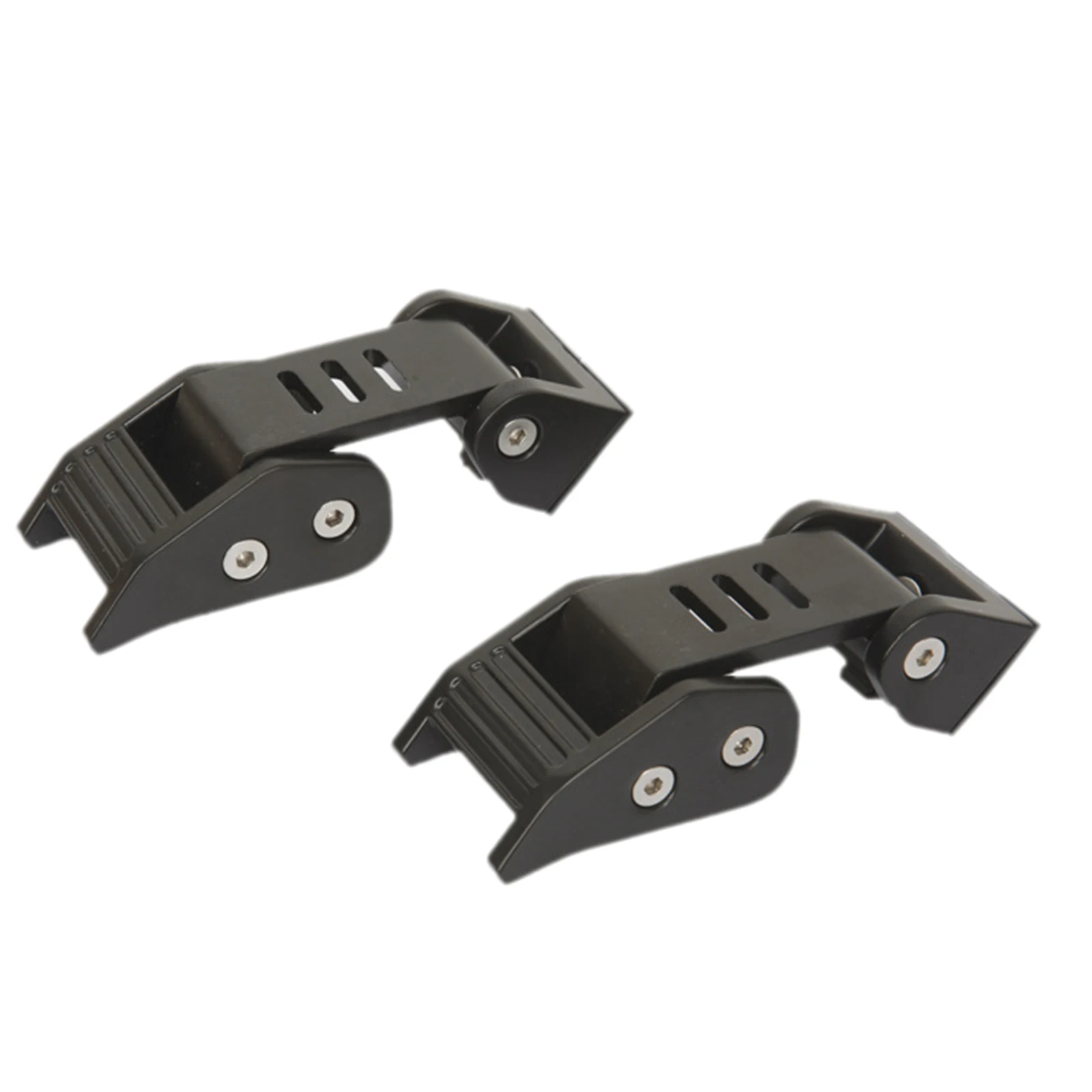 1 Pair Black Aluminum Hood Latch Locking Catch Buckle Brackets For Jeep ...
