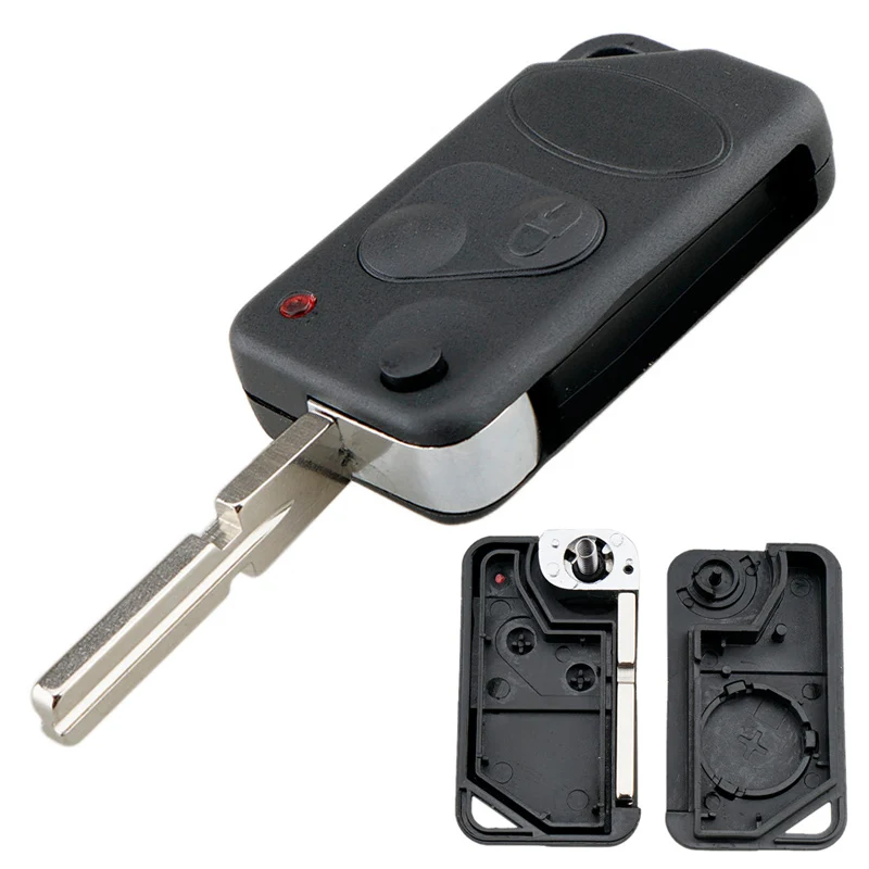 2-Buttons-Remote-Key-Fob-Shell-Flip-with-P38-Blade-for-Land-Rover ...