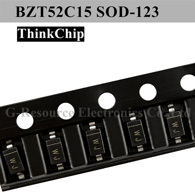 (100pcs) BZT52C15 SOD 123 SMD 1206 전압 안정화 다이오드 15V (마킹 WJ)|교체부품&액세사리| - AliExpress
