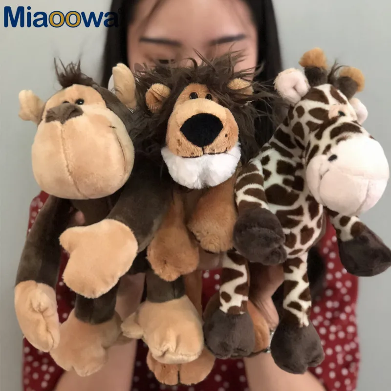 5pcs-lot-Cute-Jungle-Animal-Plush-Toys-Stuffed-Lion-Elephant-Giraffe ...