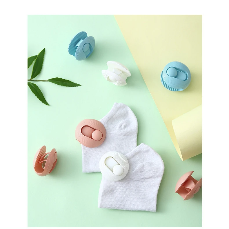 Pince à linge,Clips de fixation de couette en plastique rond ...