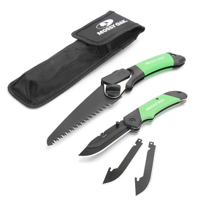 MOSSY OAK Hand tool set Folding Knife and Saw Set Outdoor Camping Tool ...