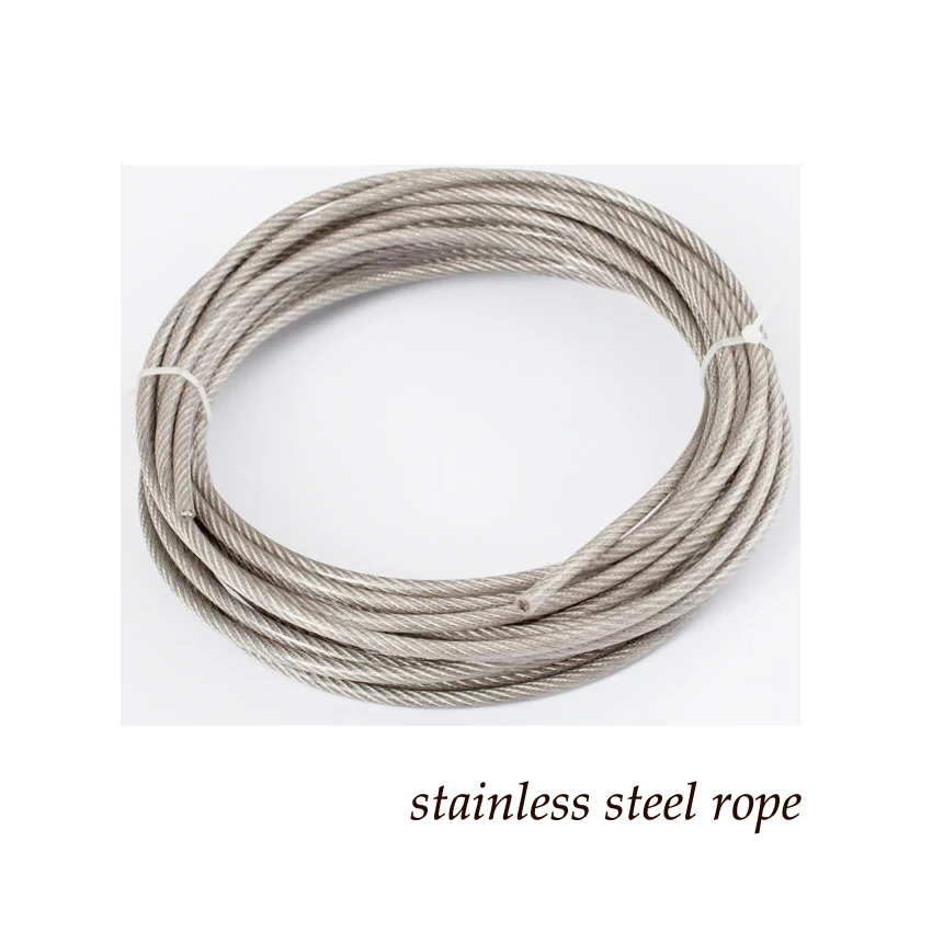 Guide tronconneuse,Corde à linge en acier inoxydable de 3mm,corde à ...
