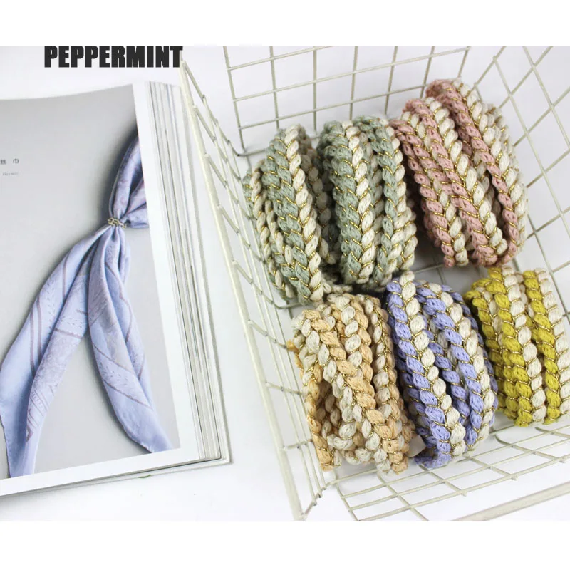 1yard-1-5cm-Pastel-Braid-Trim-Cotton-Rope-woven-Webbing-Golden-Mixed ...