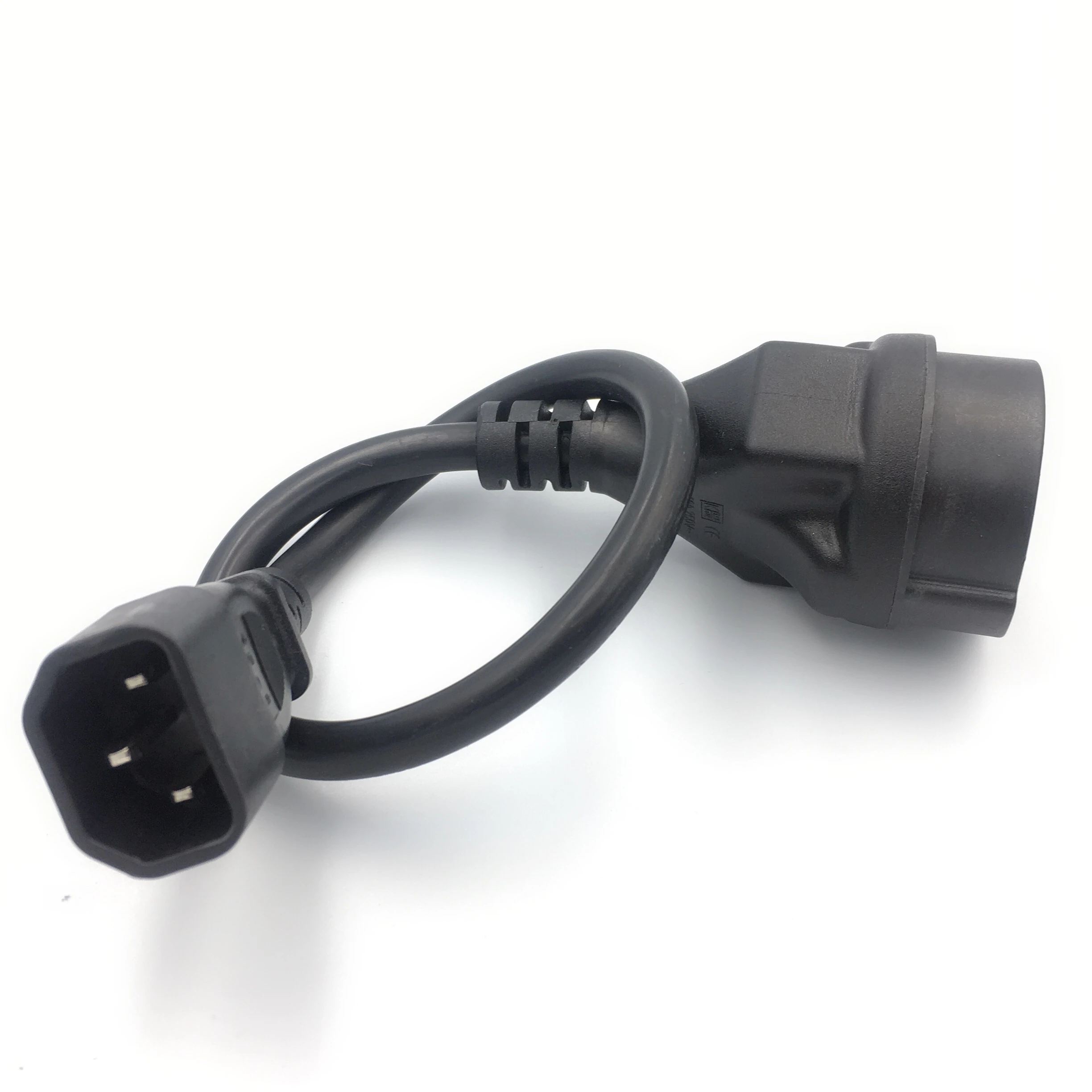 IEC 320 C14 to Euro Schuko Socket Power Cable PDU UPS Cable IEC C14 ...