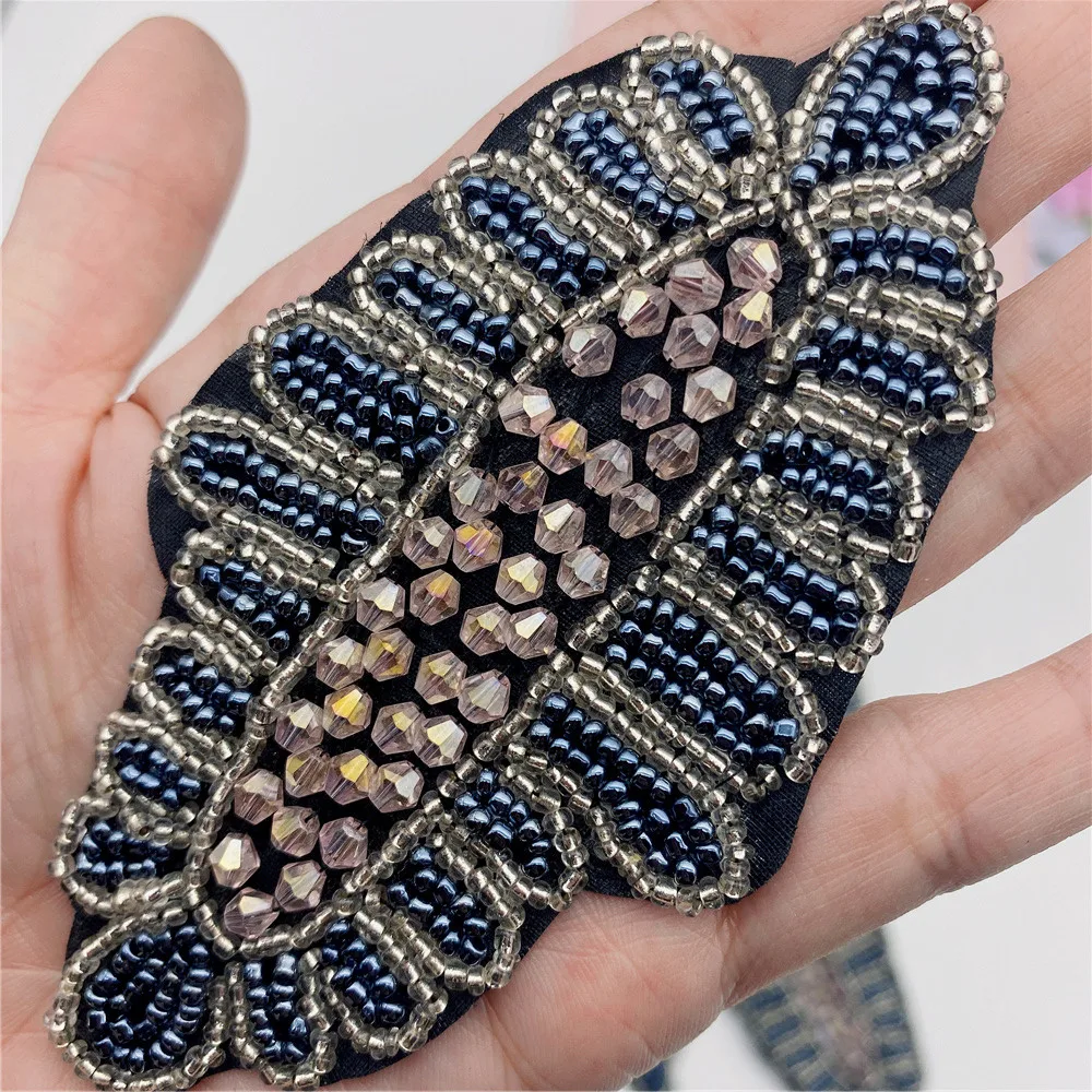 6pcs Handmade Sewing Beads Women's Clothing Appliques And Patches Sew ...