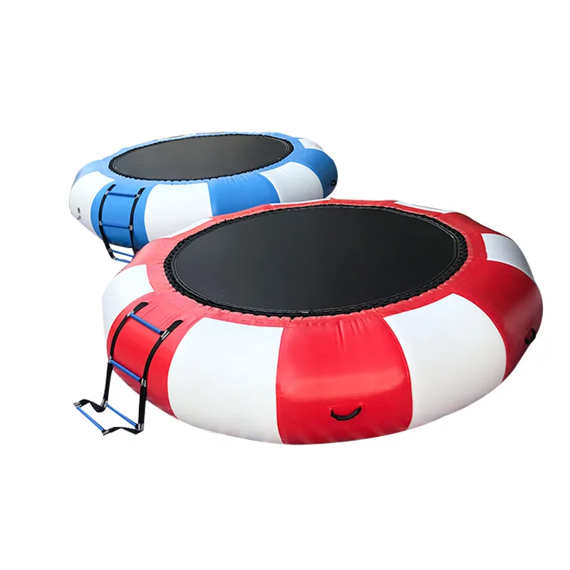 Inflatable Water Trampoline With Slide & Tube & Jumping Pillow Bag ...