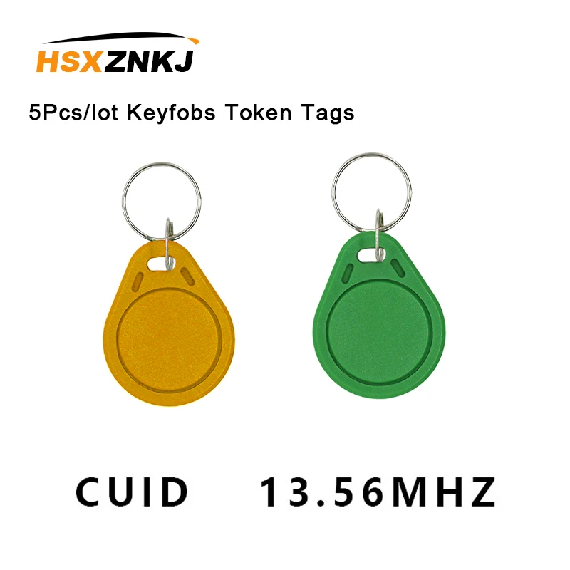 5pcs/lot Keyfobs Token Tags S50 13.5mhz Cuid Changeable Mf S50 1k Ic ...