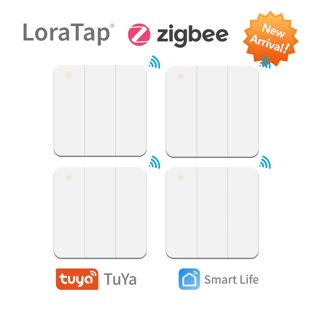 Tuya Smart Life ZigBee Smart Home Wireless Switch 3 Gangs Remote Tuya ...
