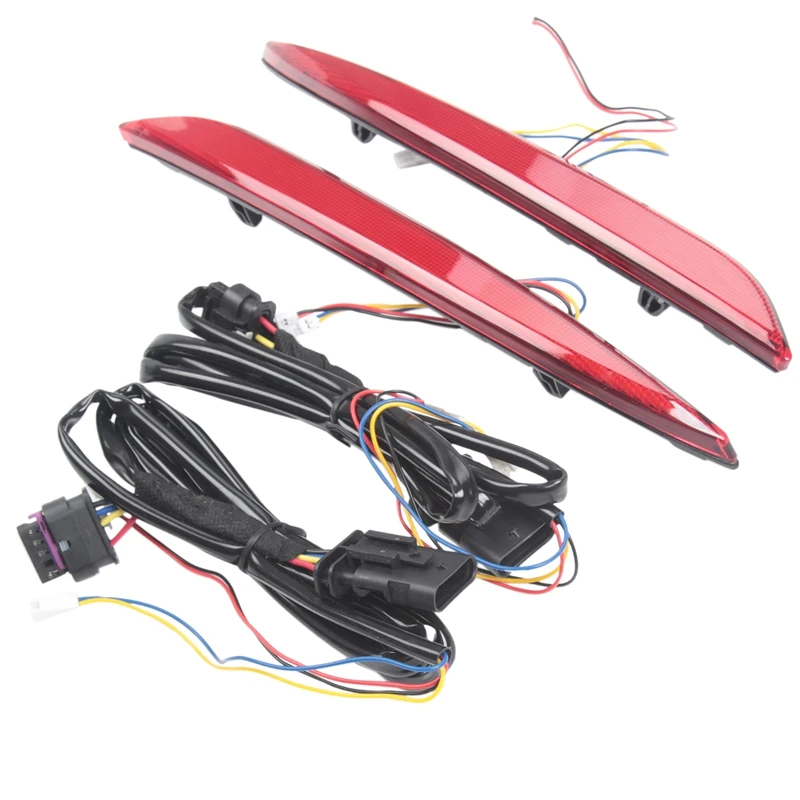 for Tesla Model 3 Rear Bumper Reflector LED Dynamic Turn Signal Lights ...