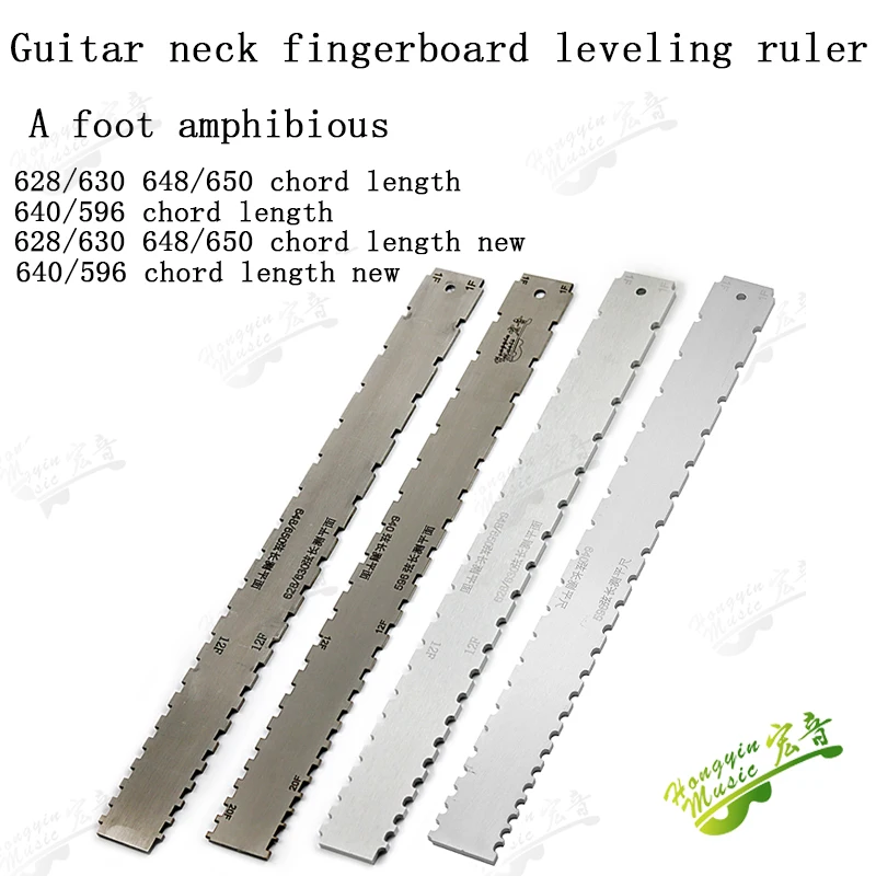 Guitar Bass Neck Fingerboard Frets Knife Edge Ruler Stainless Steel ...